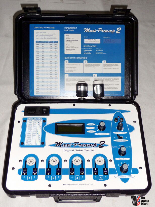 MaxiPreamp II Vacuum Tube Tester (with Adaptors) Photo #1121460 - UK ...