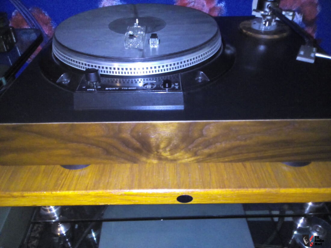 Sony TTS 6000 Turntable with custom-made Walnut veneer hardwood plinth ...