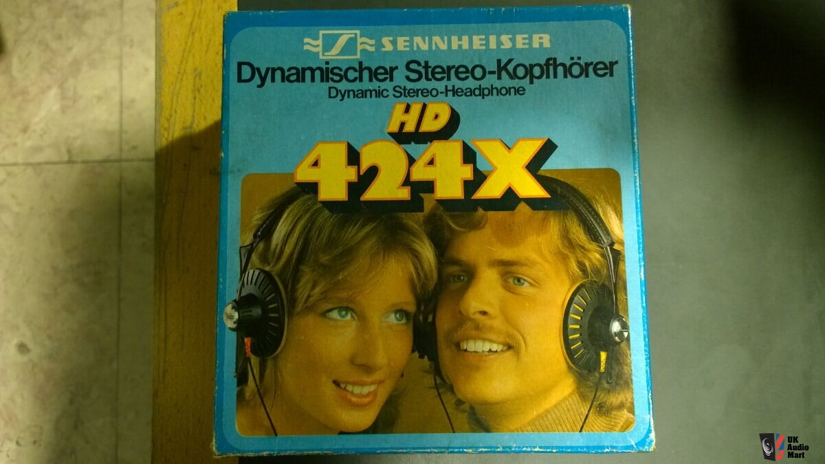 Sennheiser HD 424X Classic 1970s Headphones - 2000 Ohm, with 2 Pairs of ...