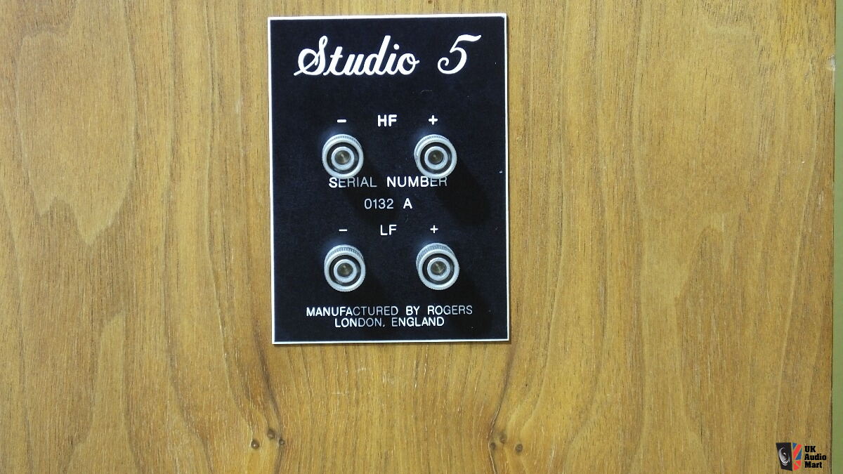 Rogers Studio 5 Vintage speakers HI-FI rare Hi Low input matched pair 6 ...