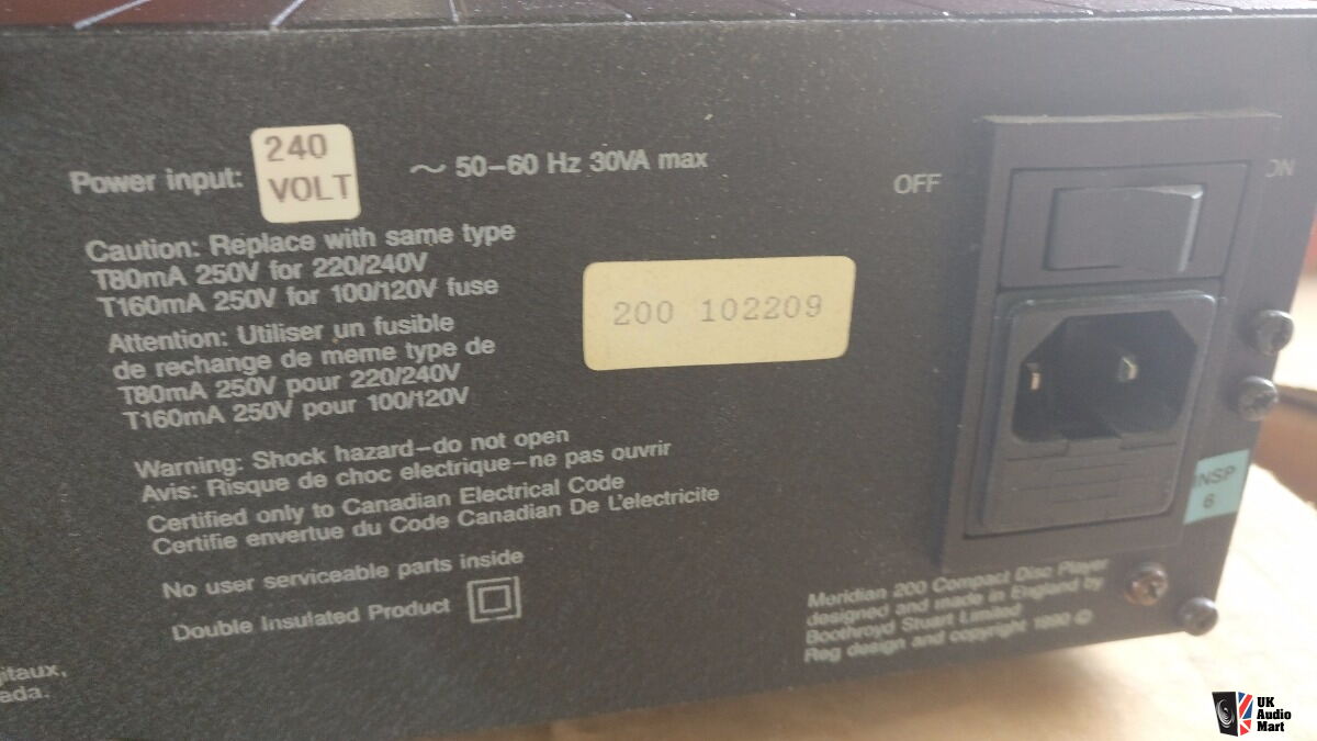 Meridian 200 CD Transport and Meridian 203 DAC from 1992 Photo #1554833 ...