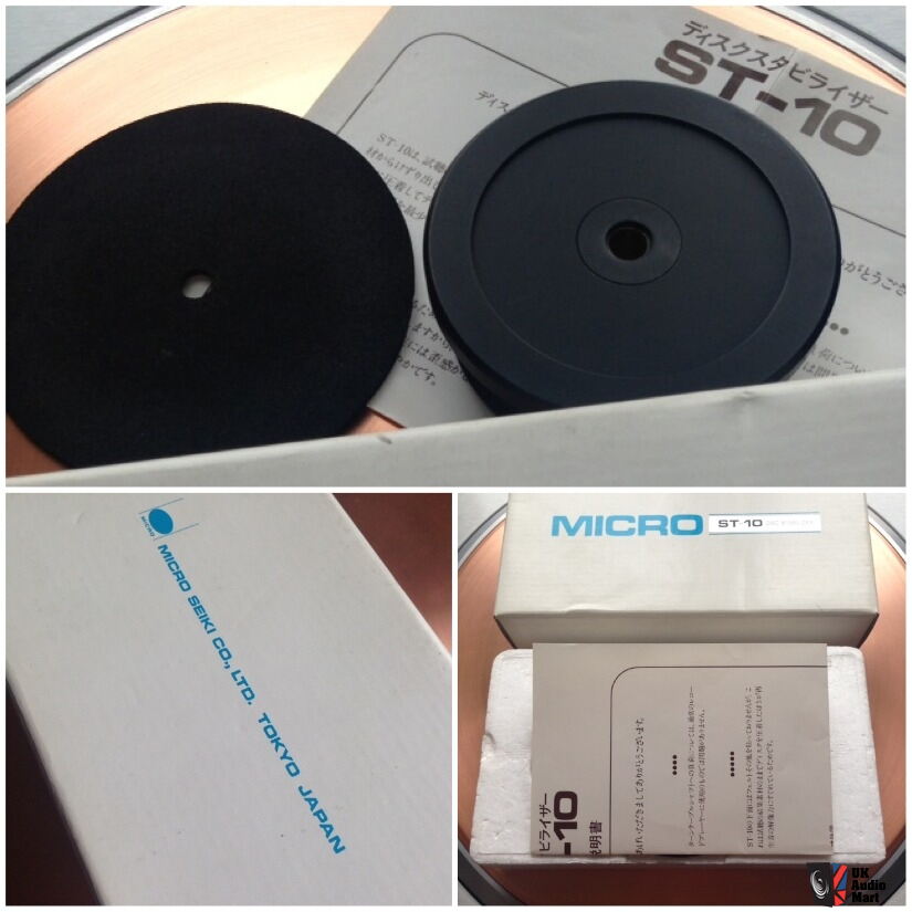 MICRO SEIKI ST-10 copper disc stabilizer in ORIGINAL BOX with MANUAL, 910g