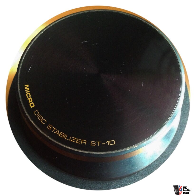 MICRO SEIKI ST-10 copper disc stabilizer in ORIGINAL BOX with MANUAL, 910g