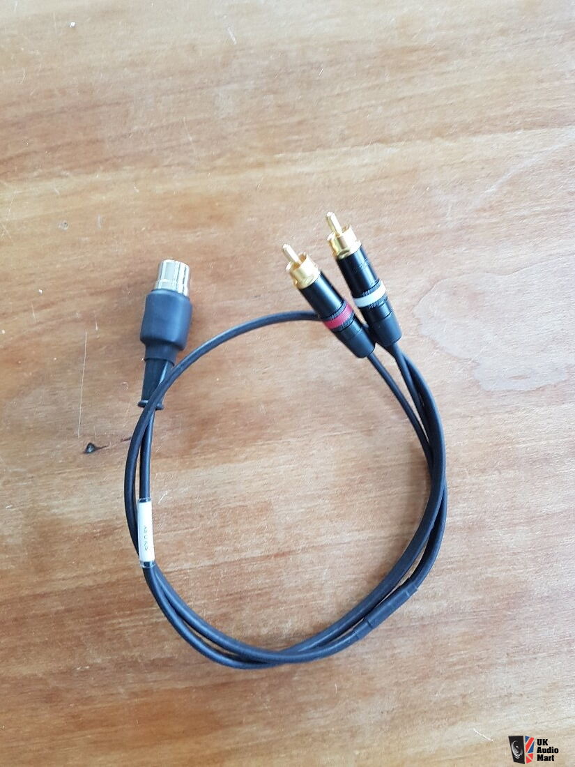 2 x Phono / RCA Plugs - 5 Pin 5 pin 240º DIN Plug Naim Turntable Input ...