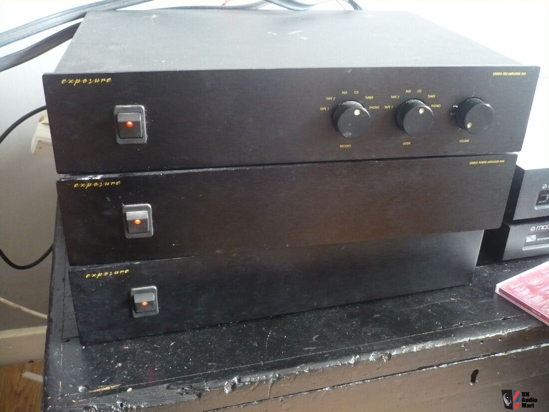 Exposure XVII Pre Amplifier & XVIII Mono Regulated Power Amplifiers ...