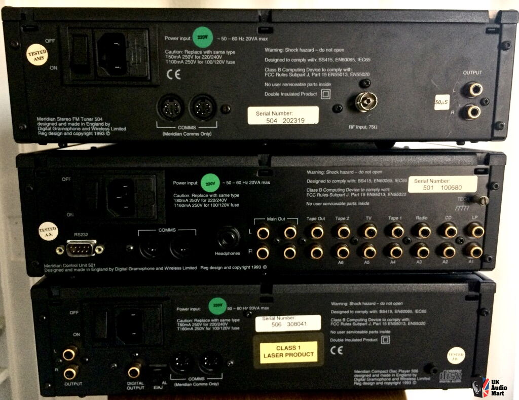 Meridian 504 FM TUNER Boothroyd Stuart. High end FM Tuner Photo ...