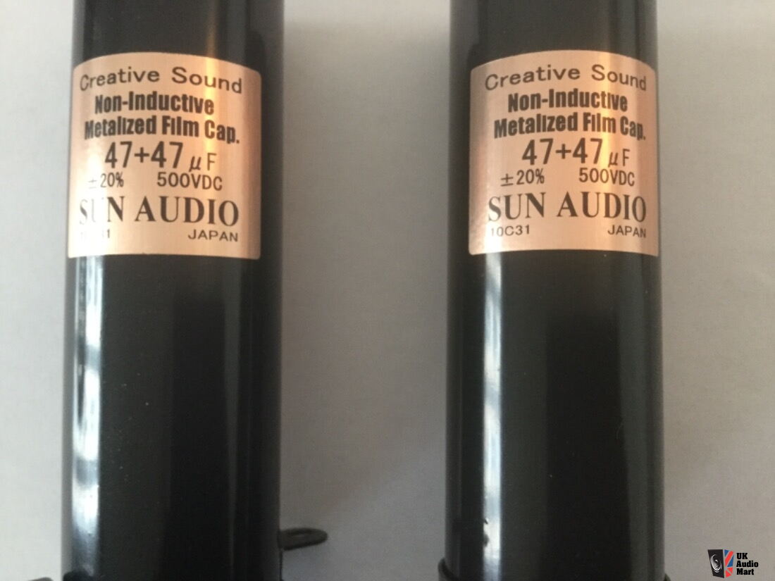 8 capacitors 47-47 mf 500 v SUN AUDIO For Sale - UK Audio Mart