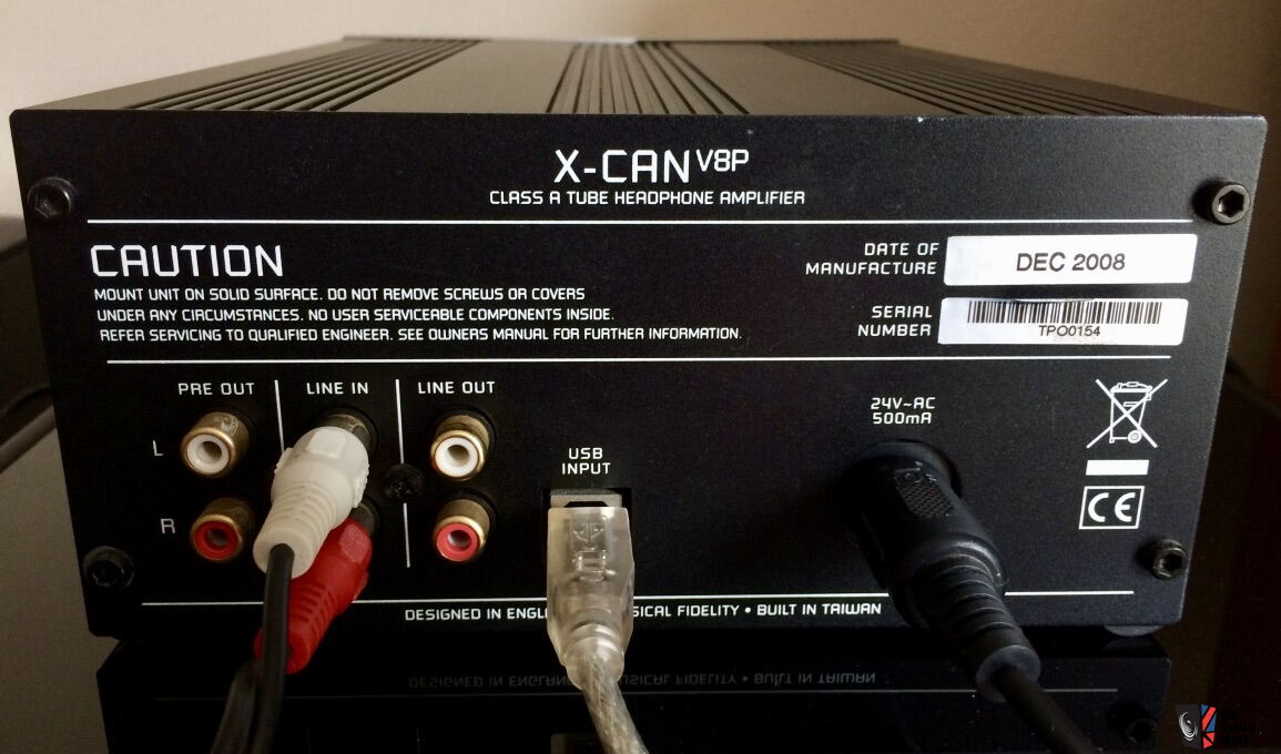 Musical Fidelity X-CAN v8p: Tube headphone amp and pre amp with USB ...