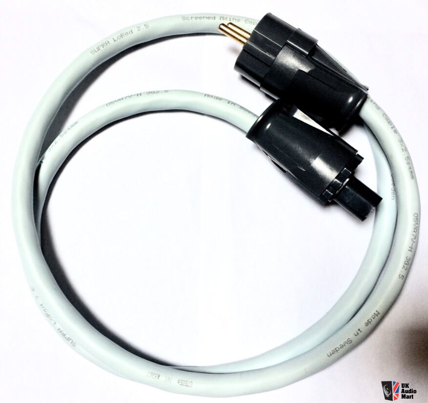Supra LoRad 2,5 power cable. 1,30m. Supra schuko and IEC Photo #2348986 ...