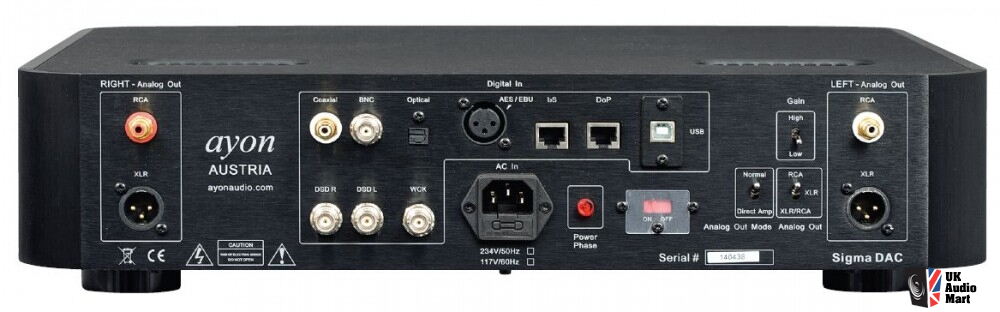 Ayon Sigma Vacuum Tube DAC Photo #2416832 - UK Audio Mart