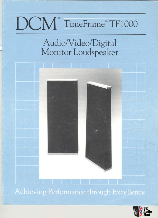 DCM Time Frame TF1000 Photo #2510638 - UK Audio Mart