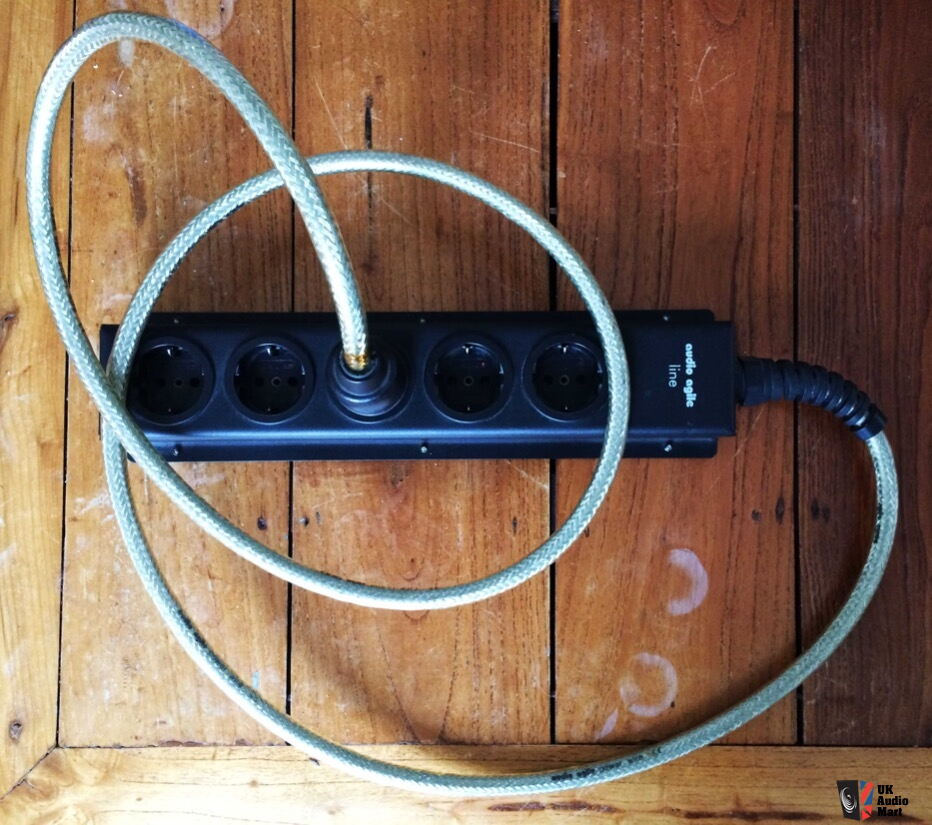 Audio Agile Line Power strip 5 sockets with 2 M power cable. ( Schuko ...