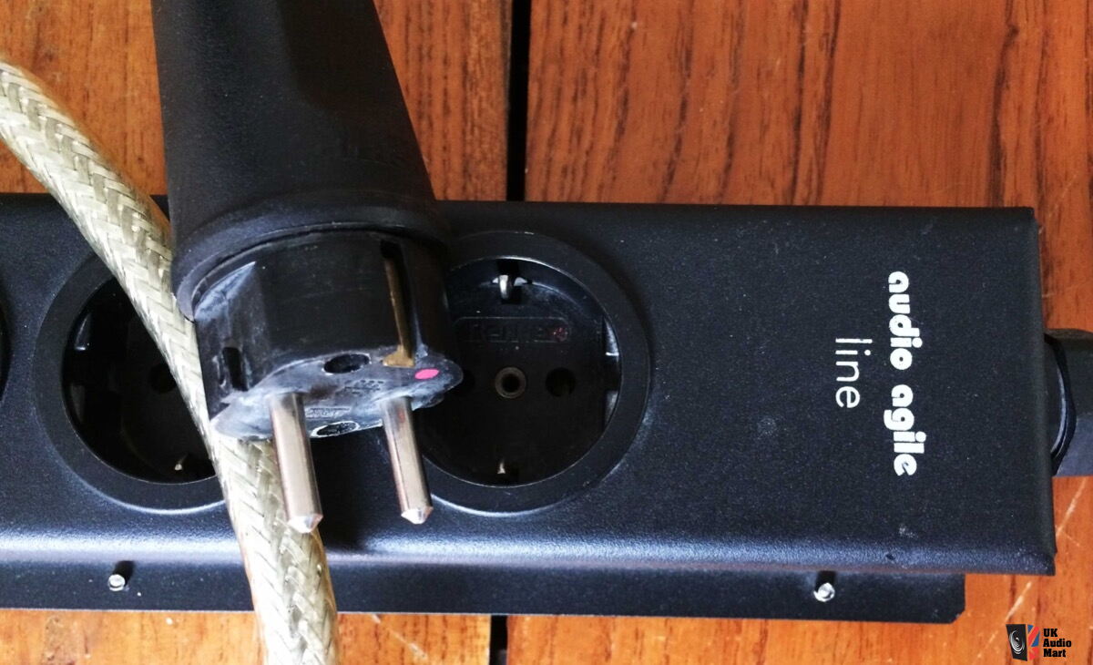 Audio Agile Line Power strip 5 sockets with 2 M power cable. ( Schuko ...