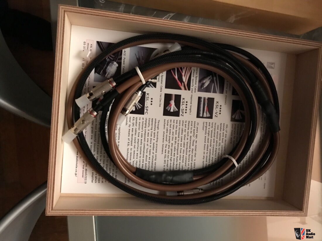 Kondo Audio Note Japan special "Duet Line" cable for Kondo M1000 2x 1,2 ...