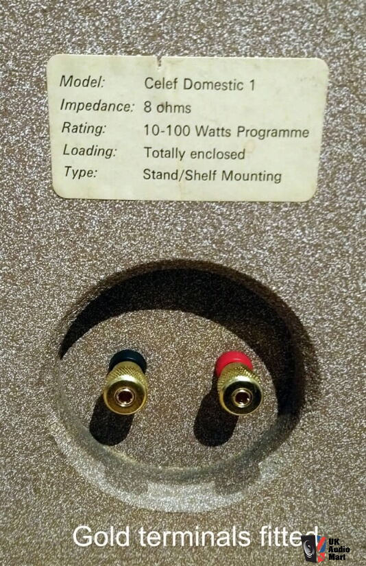 A pair of Celef 'Domestic 1' speakers with crossover upgrade. SEAS ...