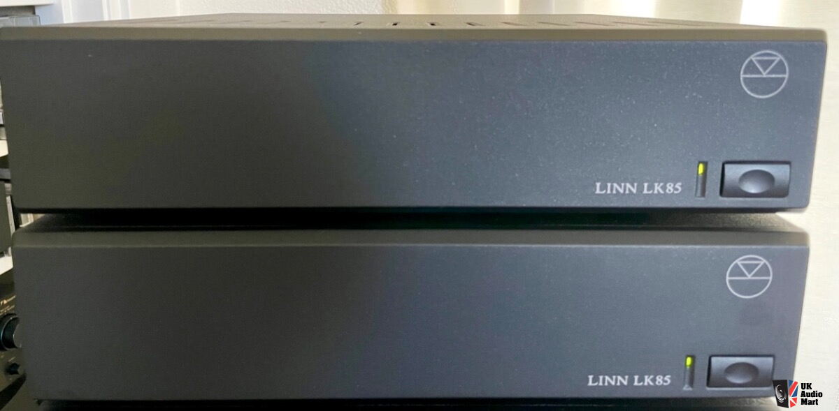 2 x Linn LK85 Power amplifiers with active stereo cards for Linn Ninka ...