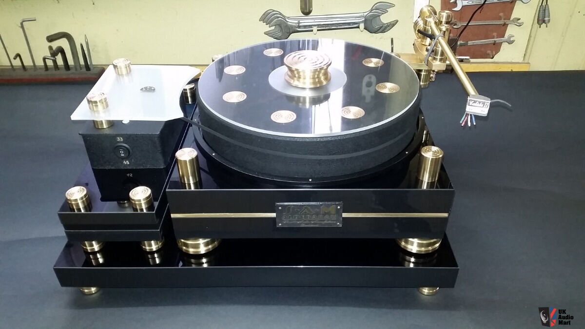Small Audio Manufacture Brass Aldebaran turntable with SAM Tonearm NEW ...