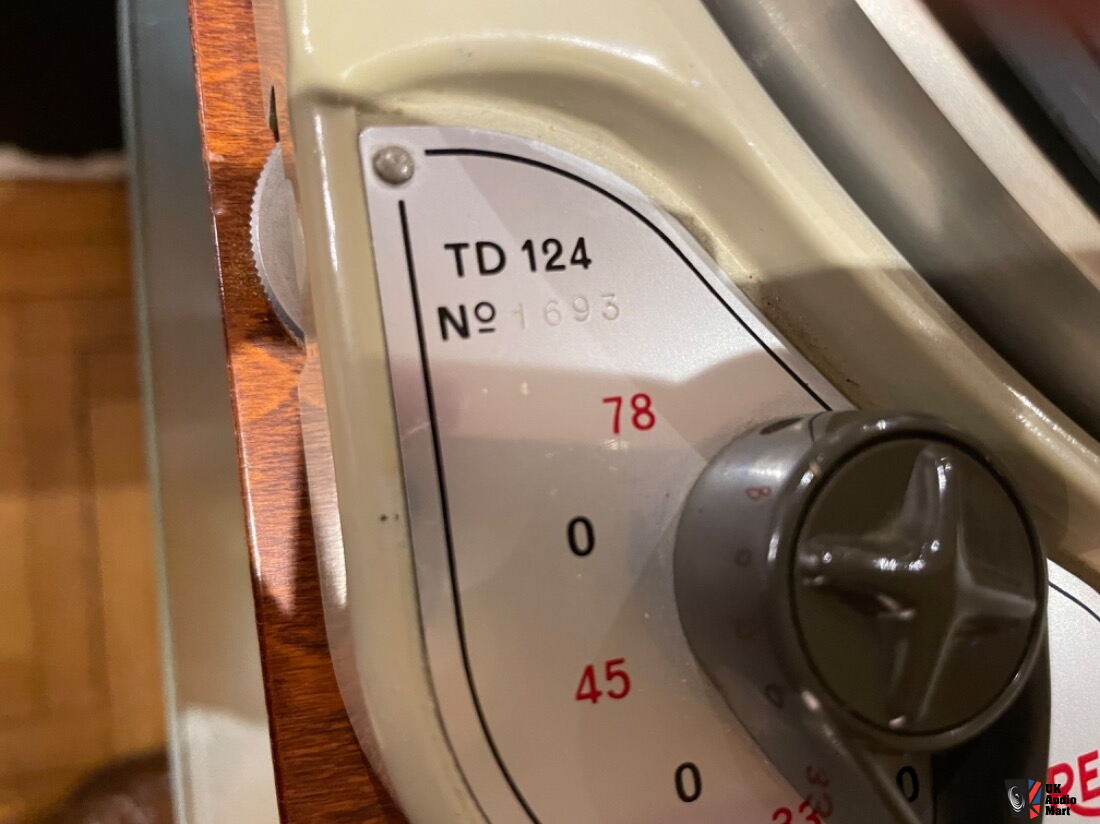 Thorens TD124 early serial n. 1693 and Thorens TP14 tonearm Photo ...