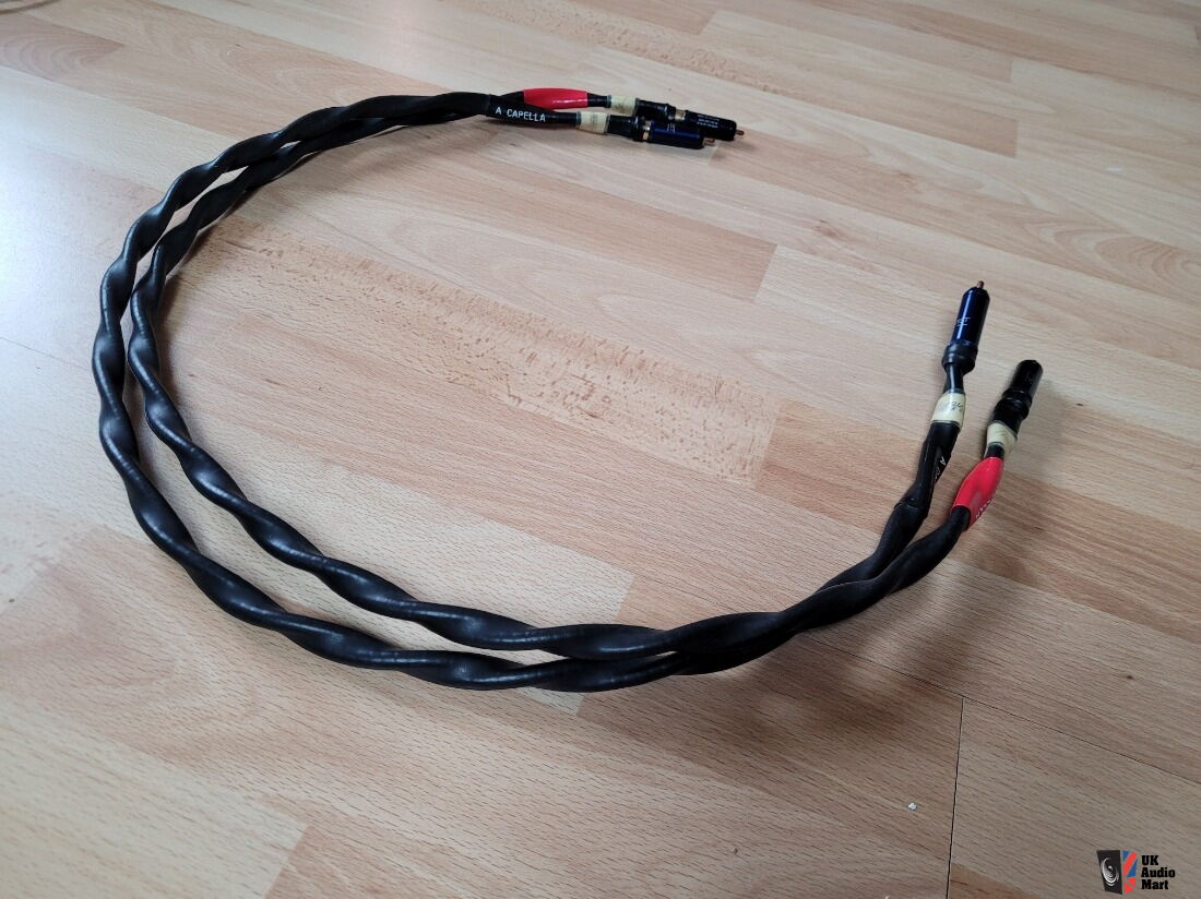 1 mtr Acapella Silver wire interconnects with WBT-0110 CU nextgen RCA ...