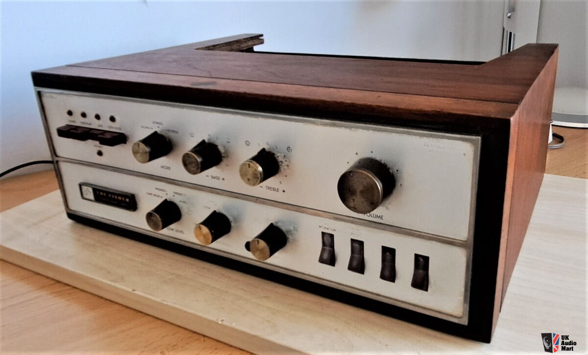 Fisher TX-300 Vintage Power Amplifier with original wooden cabinet ...
