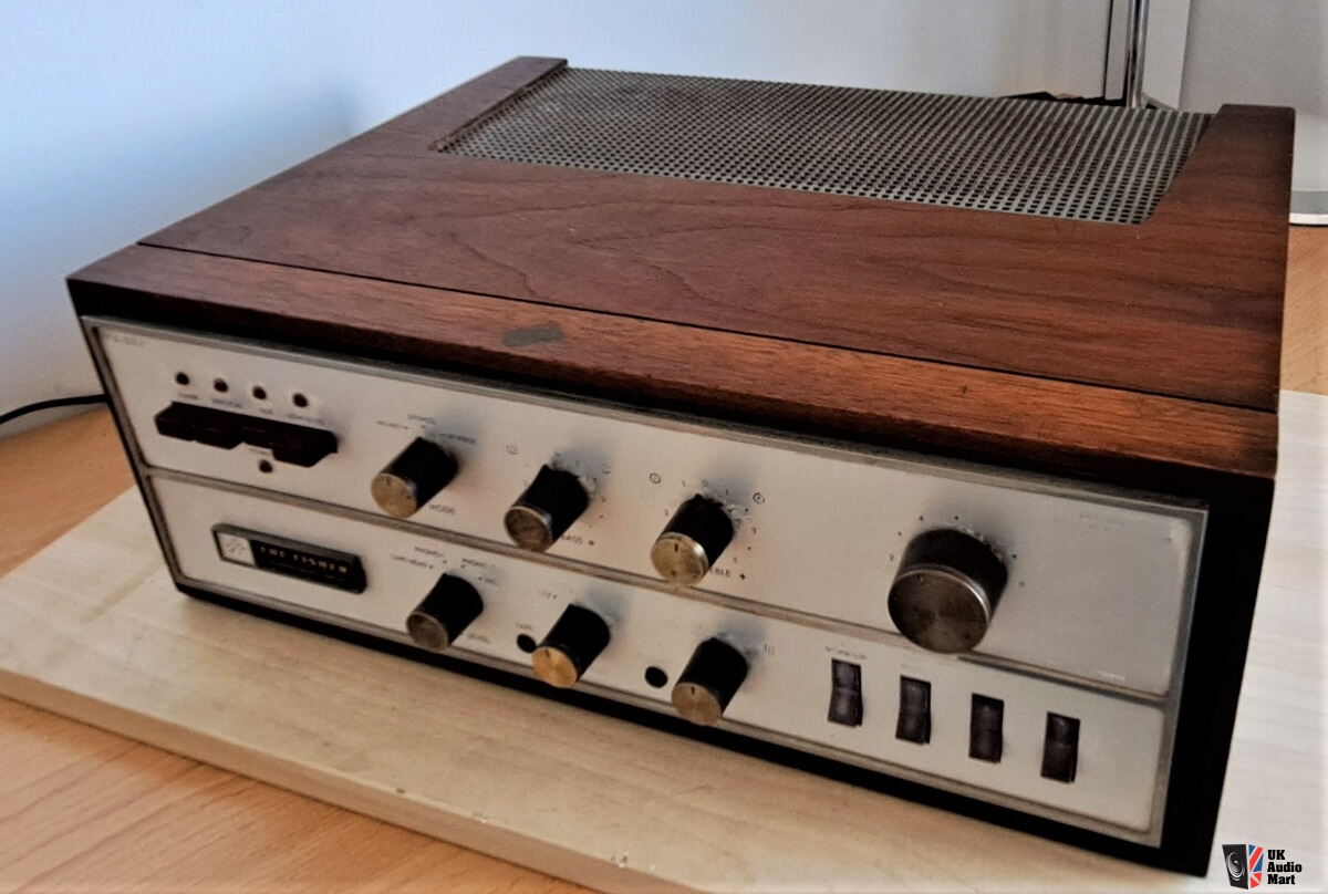 Fisher TX-300 Vintage Power Amplifier with original wooden cabinet ...