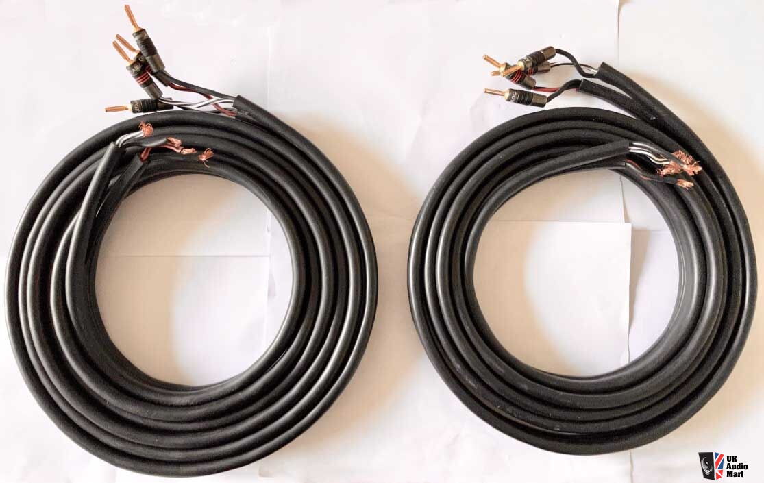 Linn K400 Biwire speaker cable, 1x 3.4M +1x 4.2M with QED Airlock ...