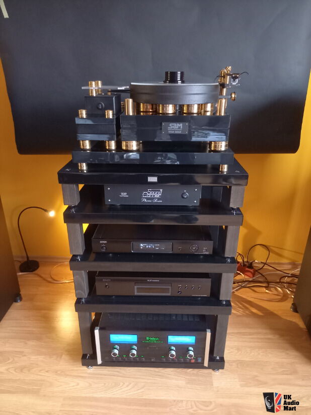 S.A.M. Titan Gold with S.A.M. Carbon tonearm Dealer Ad - UK Audio Mart