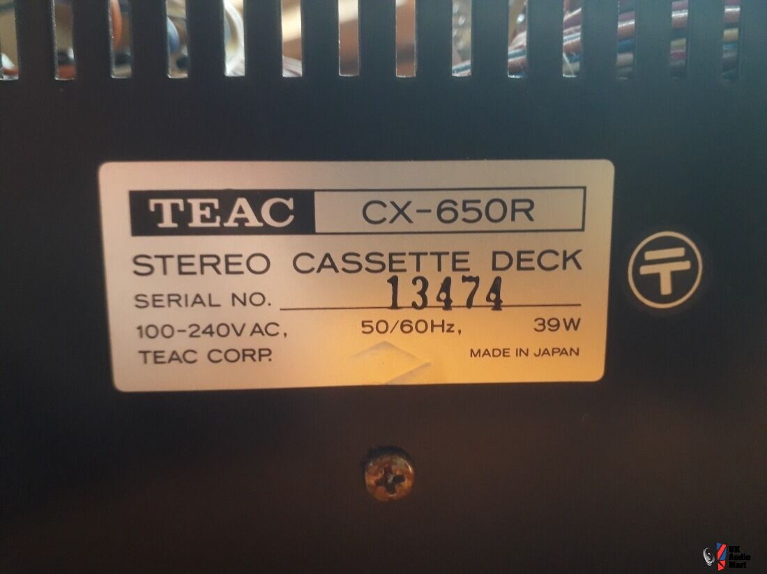 TEAC CX-650 R Cassette Deck Auto-Reverse in Woodcase Photo #4696333 ...