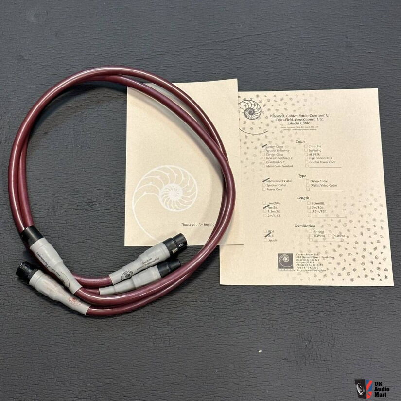 Cardas Golden Cross Hi-End XLR Cable 1m! Photo #4722274 - UK Audio Mart
