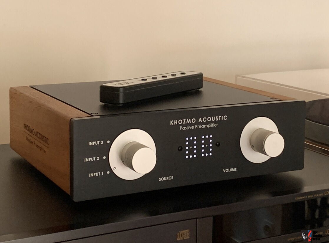 Khozmo Passive Preamp with input selector XLR/RCA (Active stage option ...