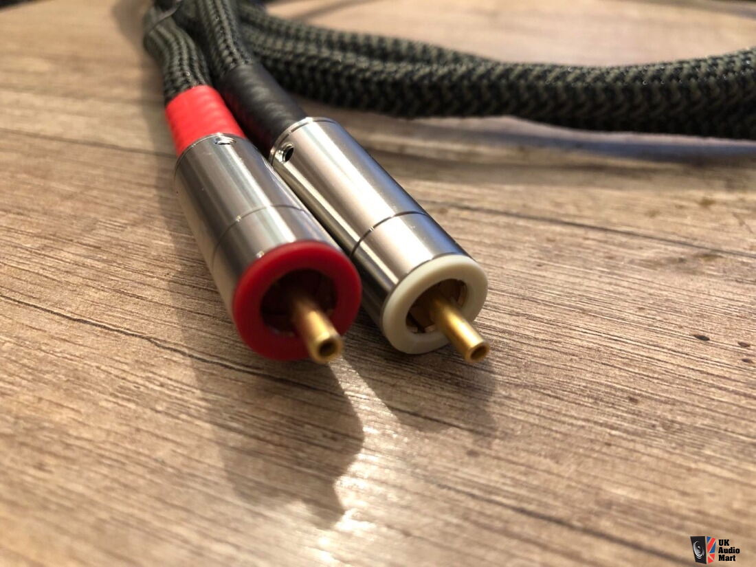 Gold&Silver Wire-Custom Made Interconnect Cable RCA/PREMIUM+/1m Pair ...