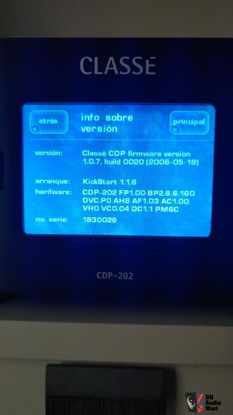 Classe CDP-202 CD Player Photo #5552405 - UK Audio Mart