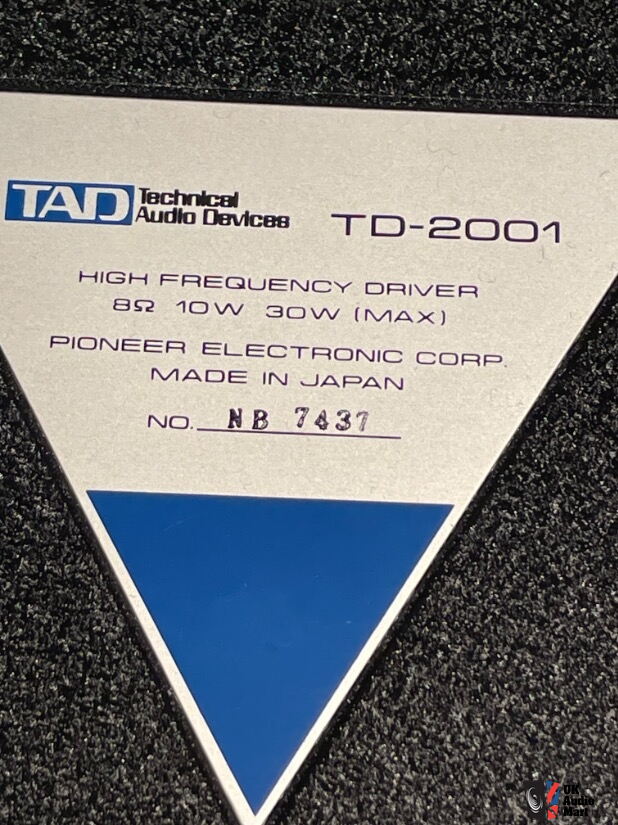 TAD TD-2001 high frequency drivers original Beryllium diaphragms ...