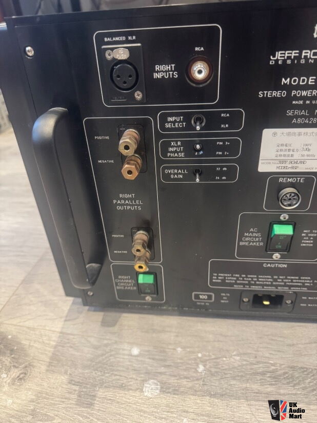 Jeff Rowland Model 8 (input voltage:100V) Photo #6151150 - UK Audio Mart